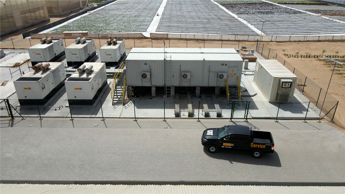Caterpillar microgrid powers hydroponics in UAE - Construction Briefing