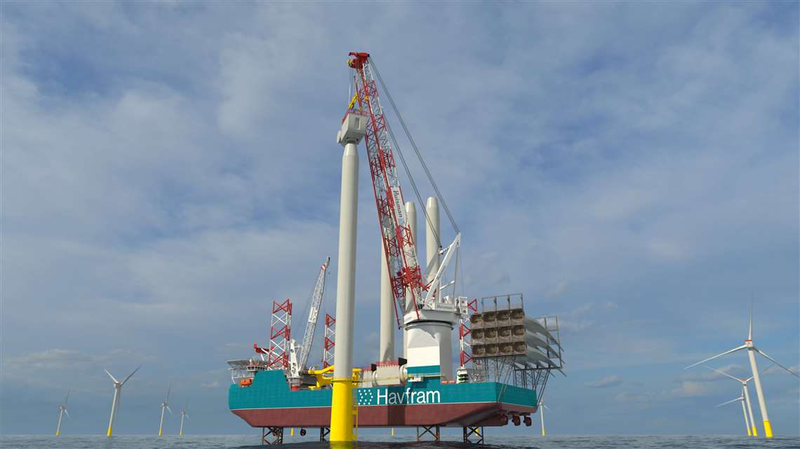 Second 3,000 tonne capacity Huisman giant crane for Havfram ...