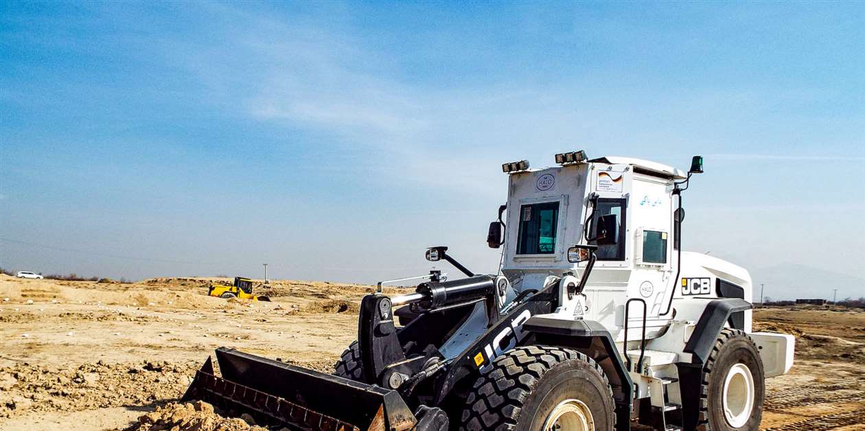 Modified JCB machines help to clear landmines - Construction Briefing