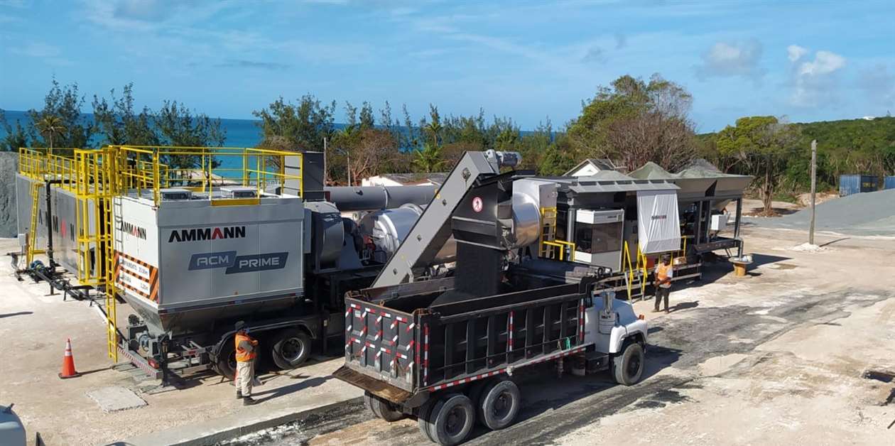 Una Ammann ACM 140 reconstruye en las Bahamas - Construction Briefing