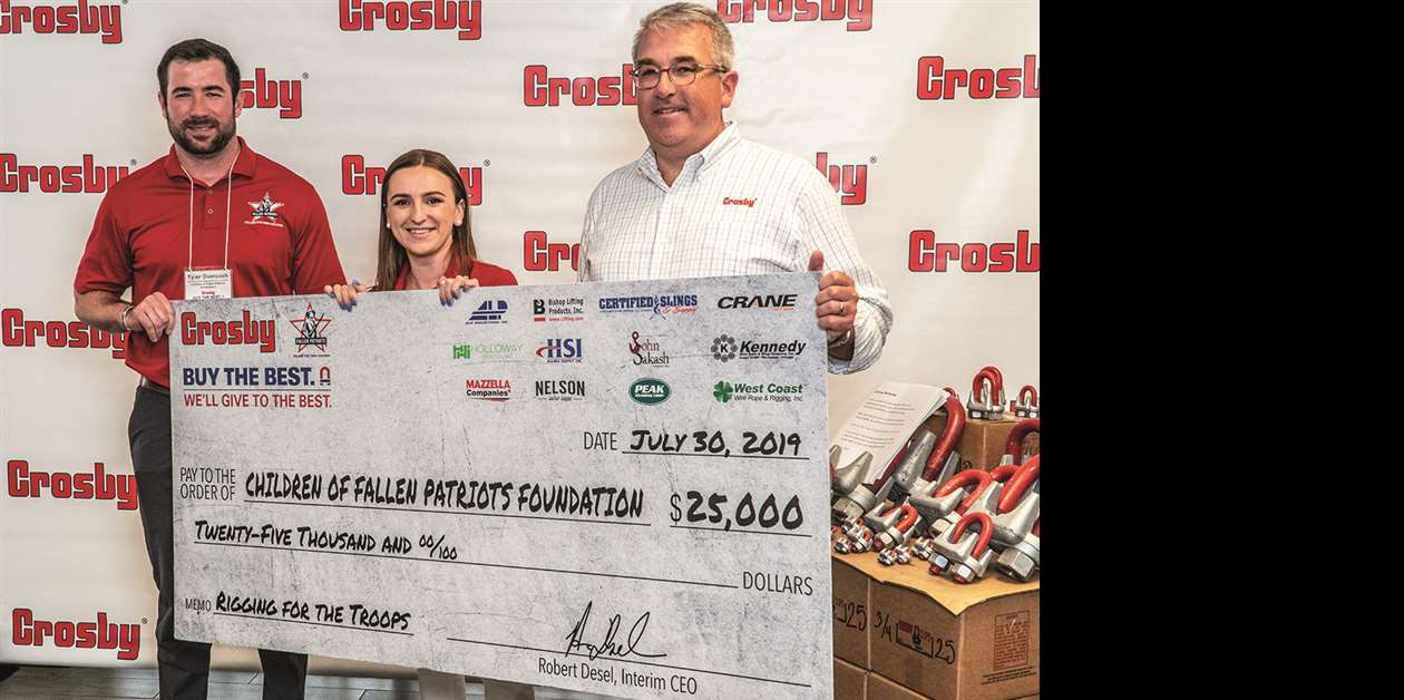 Crosby supports Rigging for the Troops program - Construction Briefing