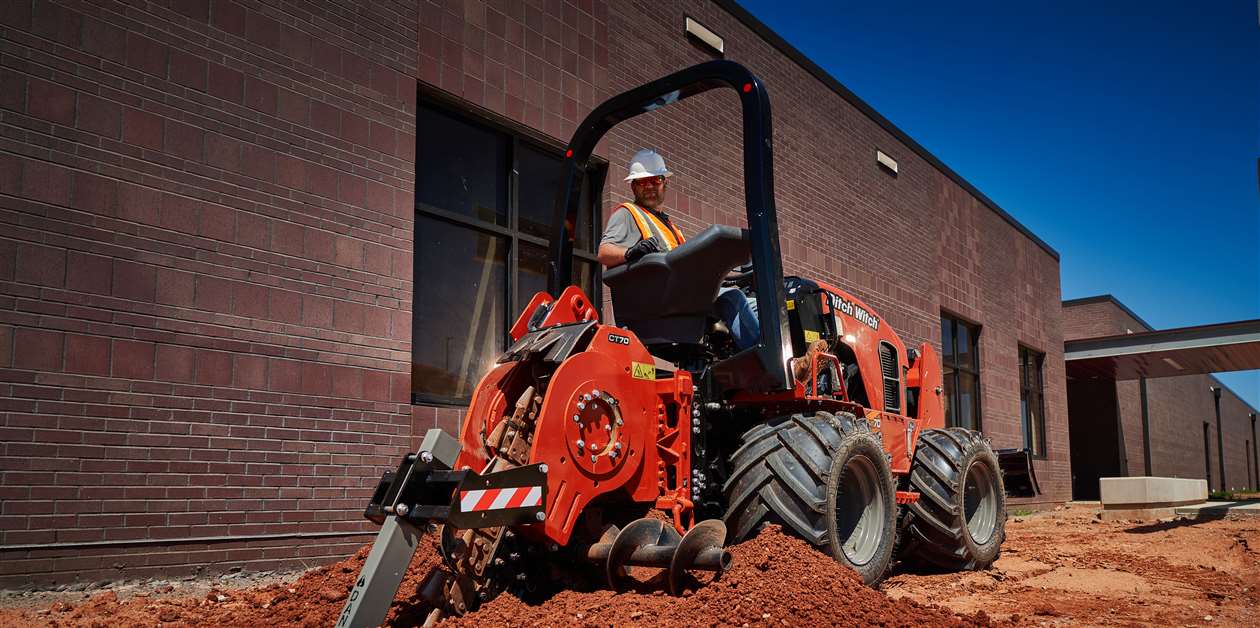 Ditch Witch launches new ride-on trencher - Construction Briefing
