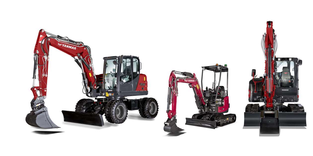 Premium Red Yanmar CE livery goes global - Construction Briefing