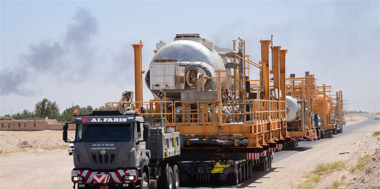 What is Al Faris lifting and transporting in Iraq? - Construction Briefing