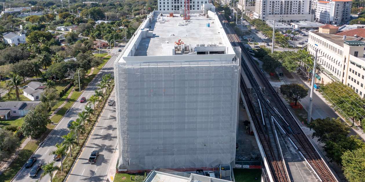 Project wrap: 16 stories of scaffolding - Construction Briefing