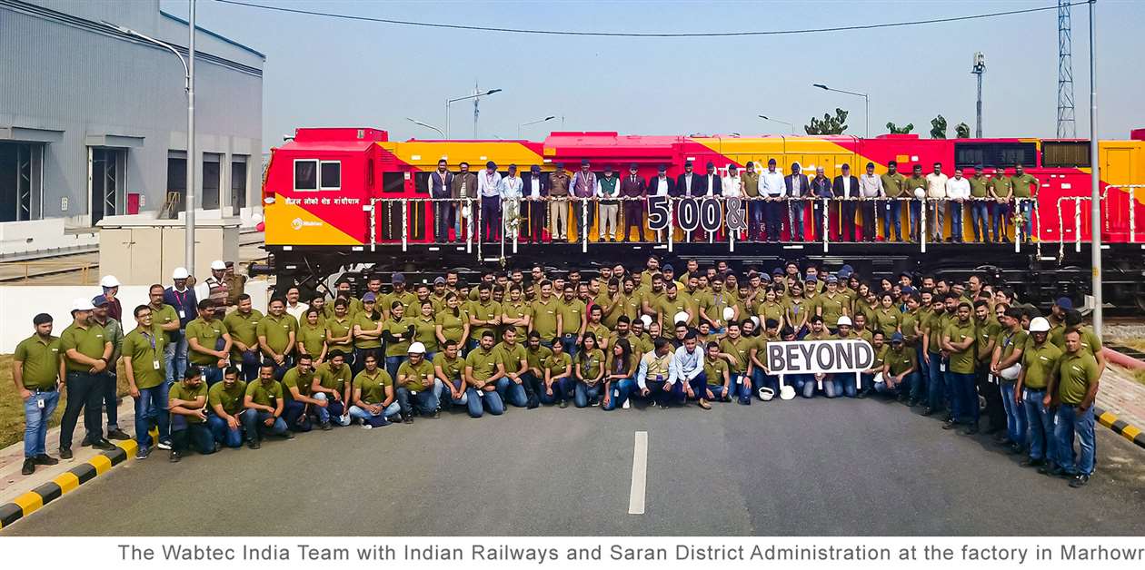 Wabtec delivers 500th Evolution to India RR - Construction Briefing