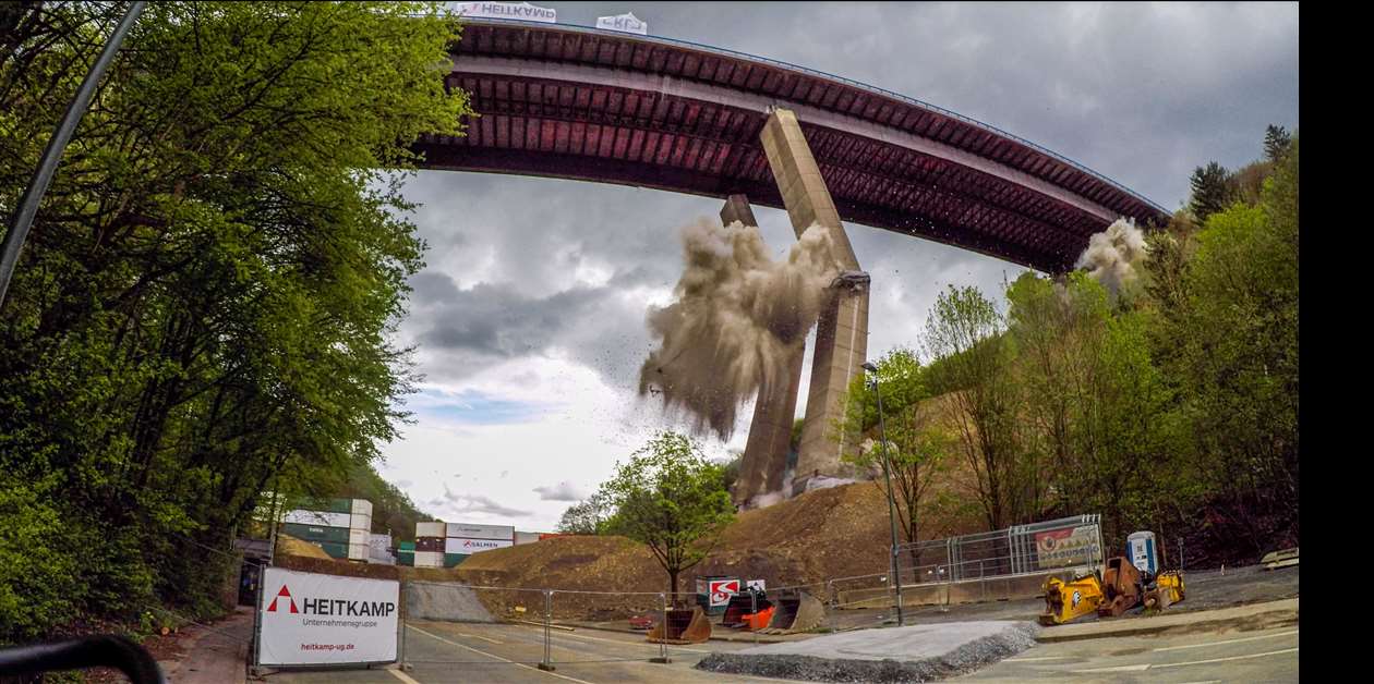 VIDEO: Contractor demolishes 70-metre-high bridge - Construction Briefing