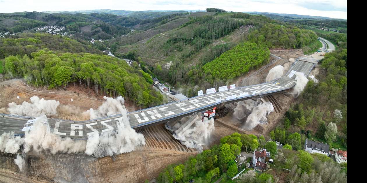VIDEO: Contractor demolishes 70-metre-high bridge - Construction Briefing