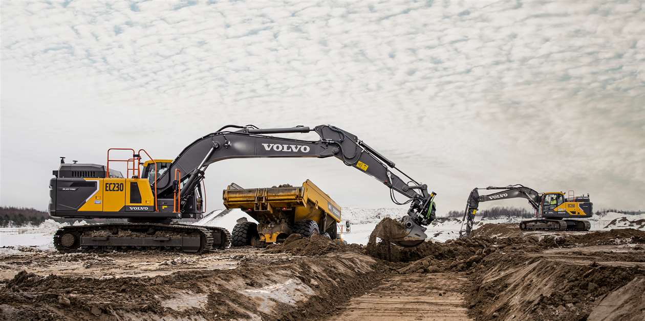 European launch for Volvo’s first mid-sized electric excavator ...