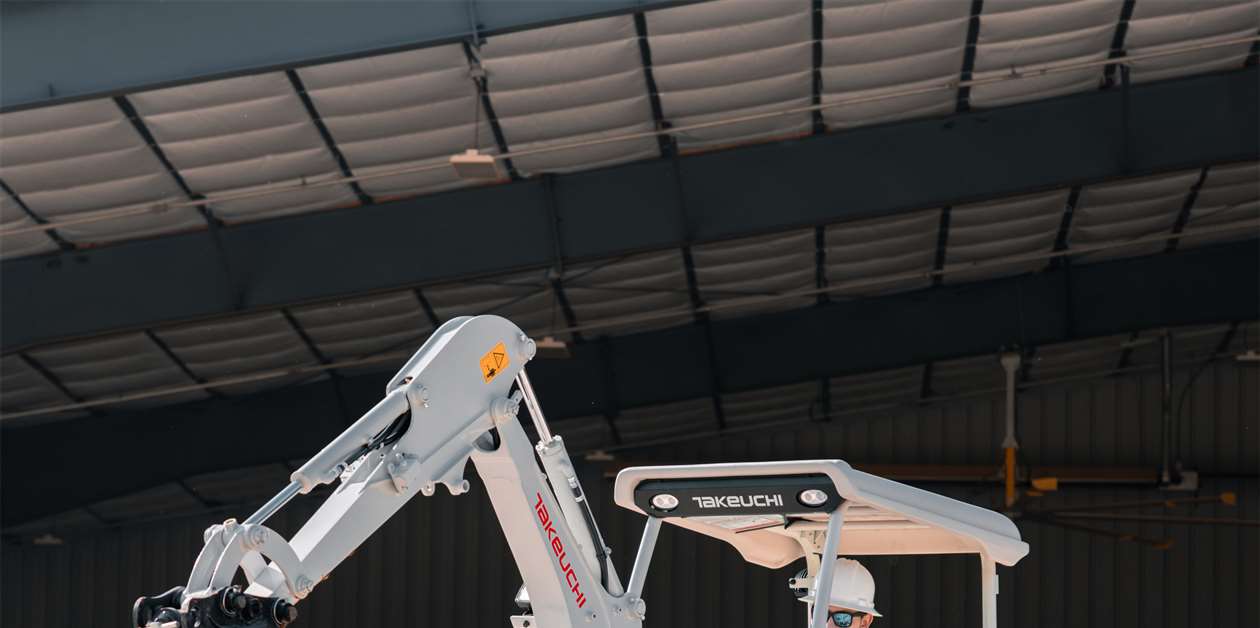 Takeuchi battery-powered compact excavator available worldwide ...
