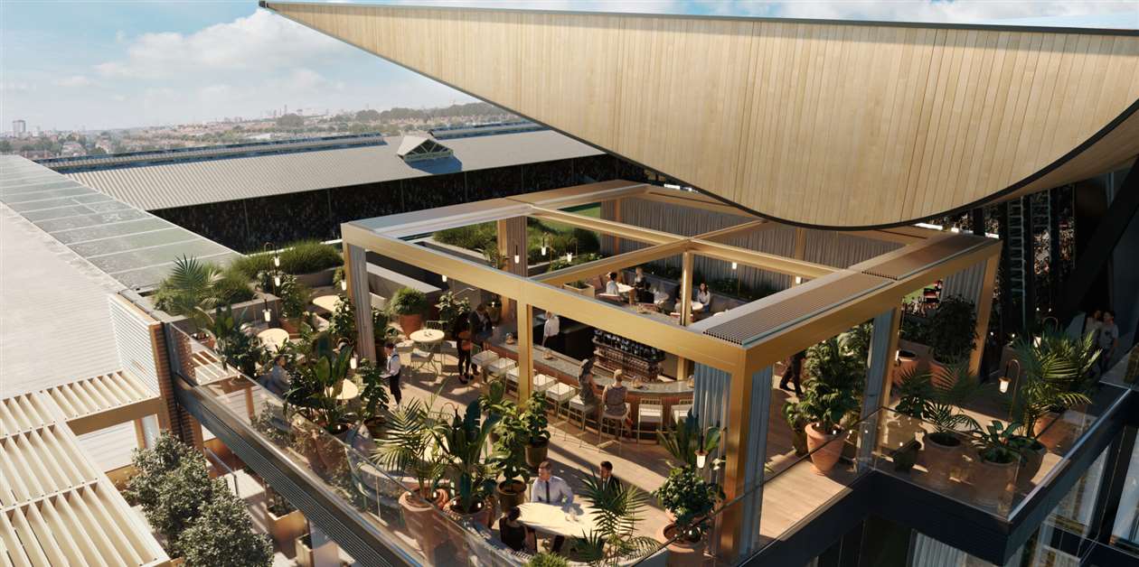 Fulham FC’s redeveloped Riverside stand to feature rooftop pool ...