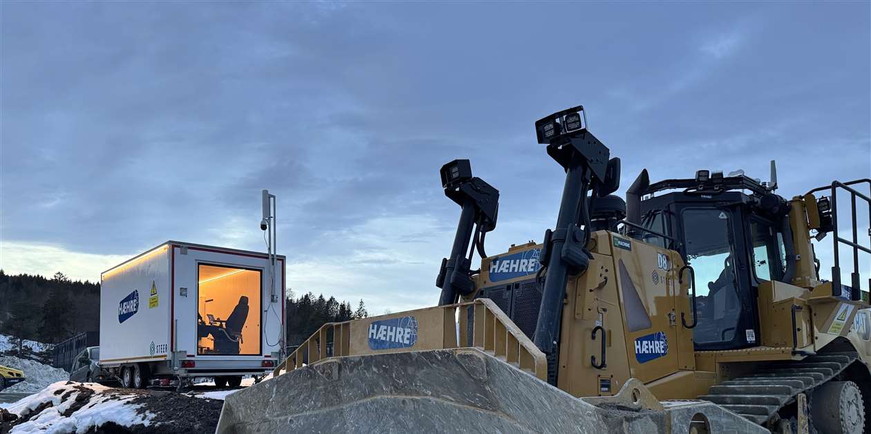 Remote-controlled dozer for Norway’s largest earthmoving project ...