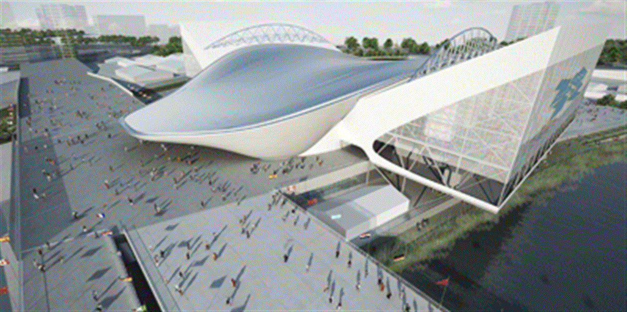VIDEO: London 2012: Aquatics Centre roof lift - Construction Briefing