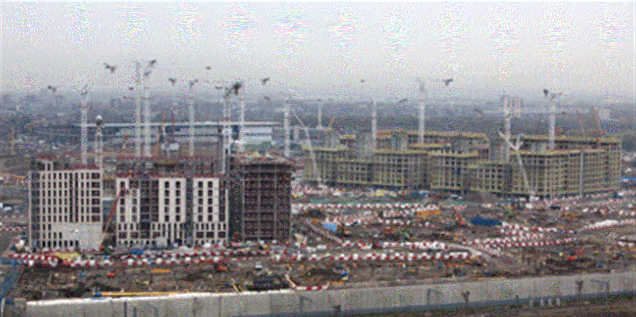 VIDEO: Structure of first 2012 Olympic Village building complete ...