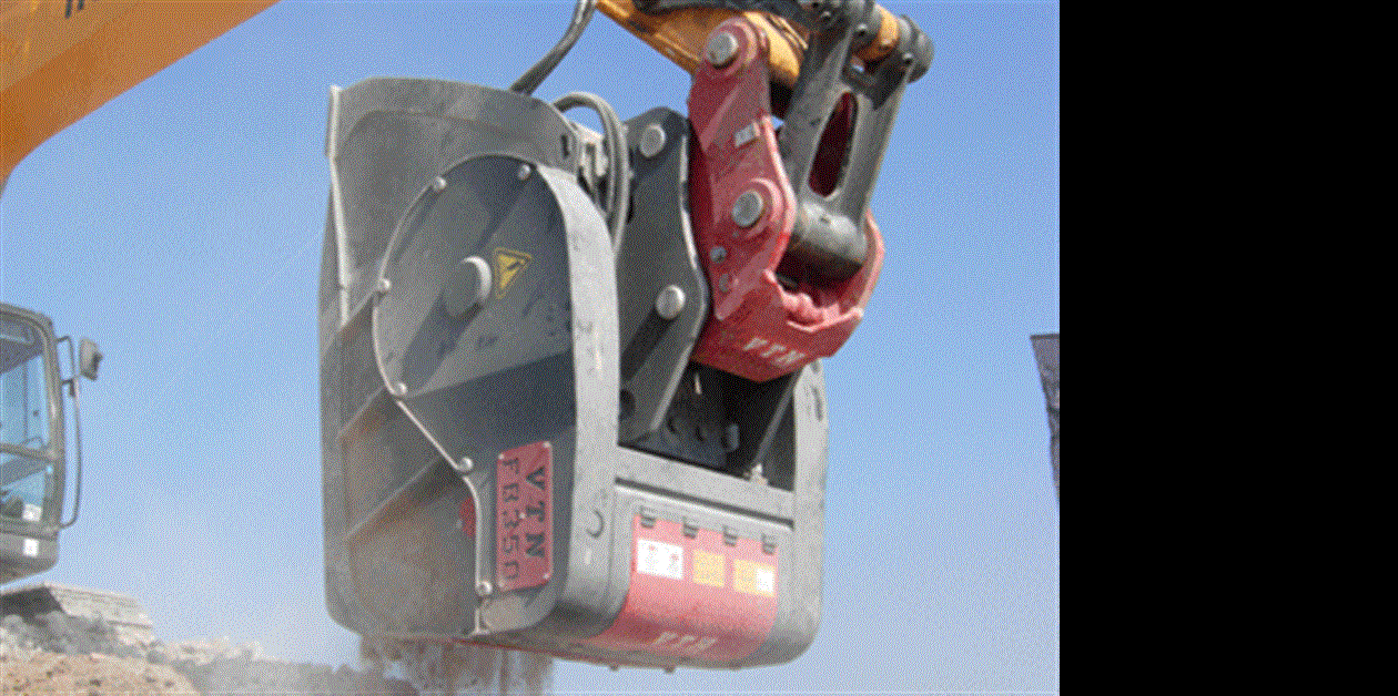 New 1,500 kg crushing bucket from VTN Europe - Construction Briefing