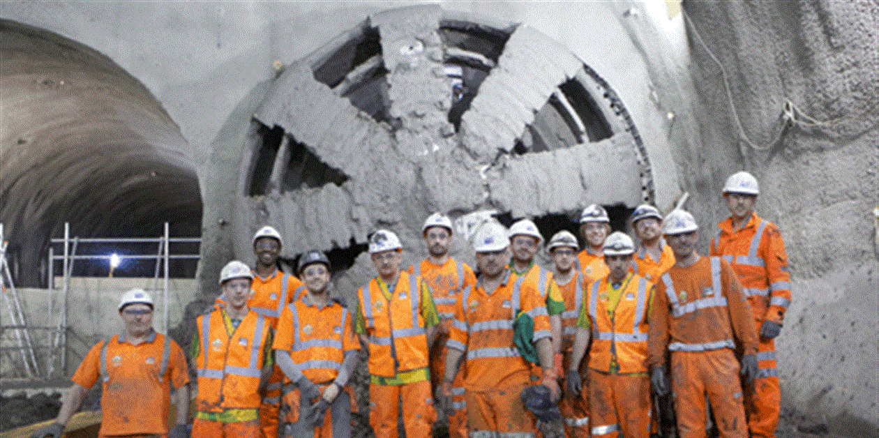 Crossrail celebrates Stepney Green breakthrough - Construction Briefing