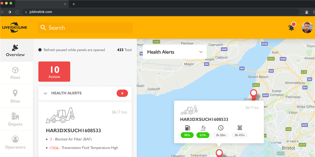 New features for JCB LiveLink portal - Construction Briefing