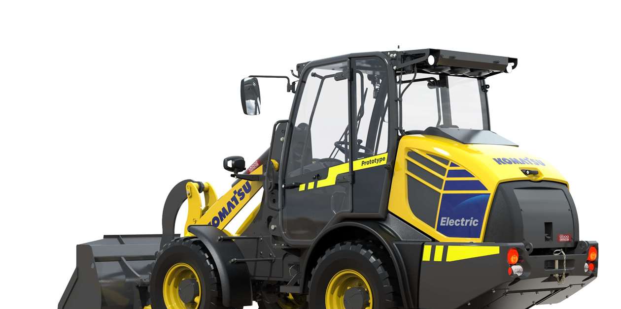 Komatsu to showcase electric wheeled loader prototype - Construction ...