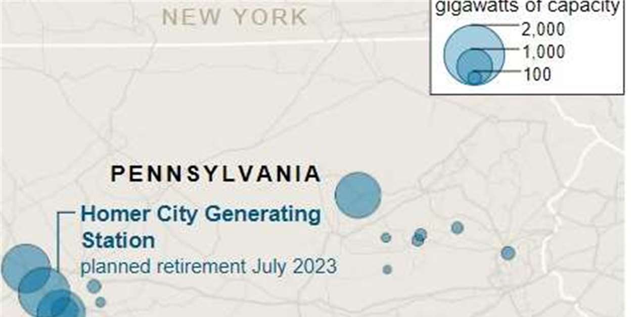 Pennsylvania’s largest coal power plant set to retire - Construction ...
