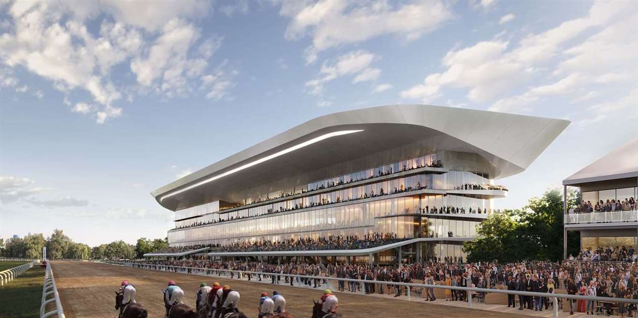Designs revealed for $455m rebuild of Belmont Park horse racing venue ...