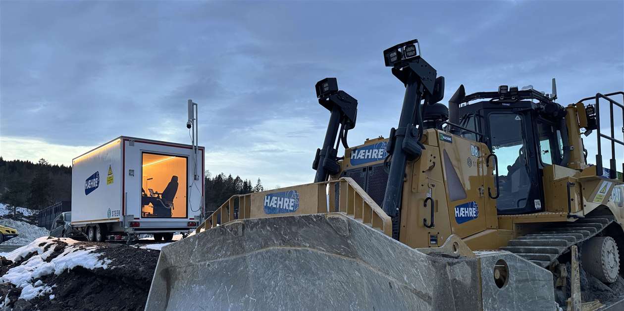 Remote-controlled dozer for Norway’s largest earthmoving project ...