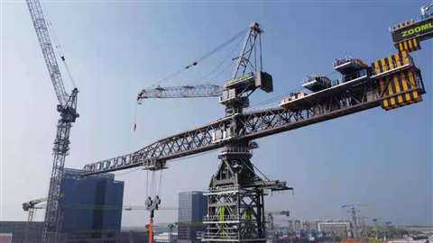 Zoomlion shows 450 tonne tower crane - Construction Briefing