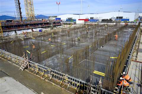 Building the massive foundations for a $3.9bn North Sea artificial ...