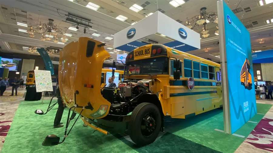 Accelera, Blue Bird unveil next-gen electric school bus - Construction ...