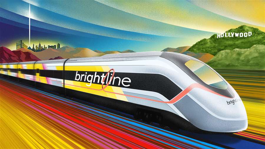 Construction begins on $12bn Brightline West high-speed rail project ...