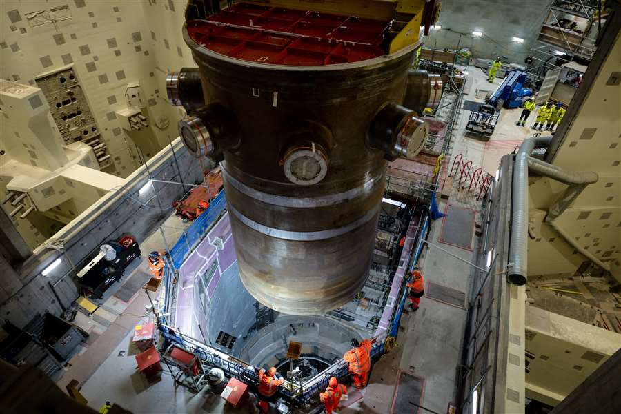 Images | Britain’s first nuclear reactor in 30 years fitted at Hinkley ...
