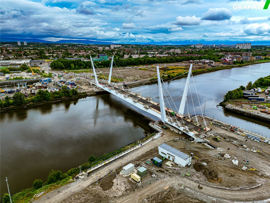 First swing bridge over River Clyde in Scotland opens - Construction ...